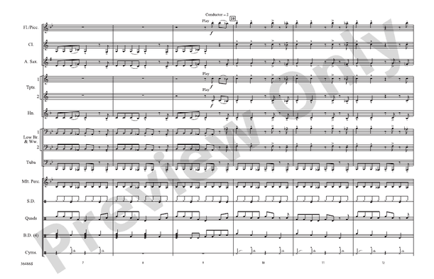 Step Up: Score: Marching Band Score - Digital Sheet Music Download