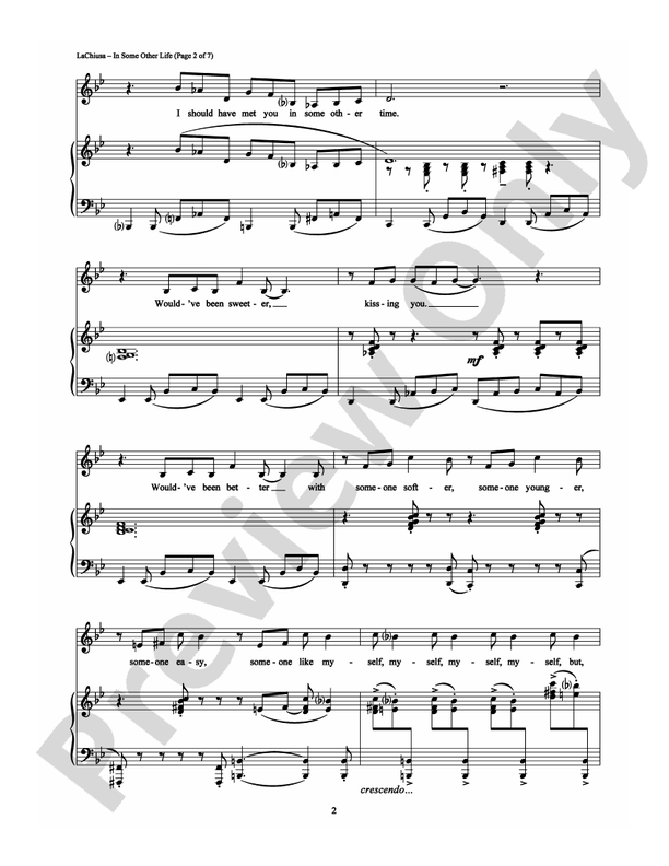 In Some Other Life: Piano/Vocal/Chords: Michael John LaChiusa - Digital ...