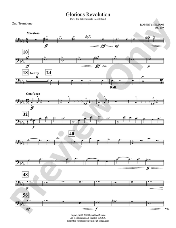 Glorious Revolution: 2nd Trombone: 2nd Trombone Part - Digital Sheet Music Download