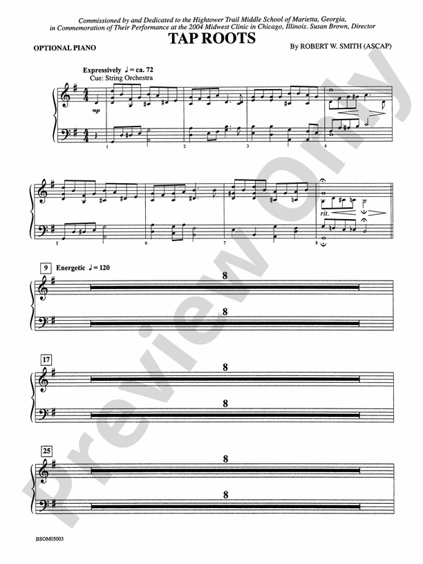 Tap Roots: Piano Accompaniment: Piano Accompaniment Part - Digital ...