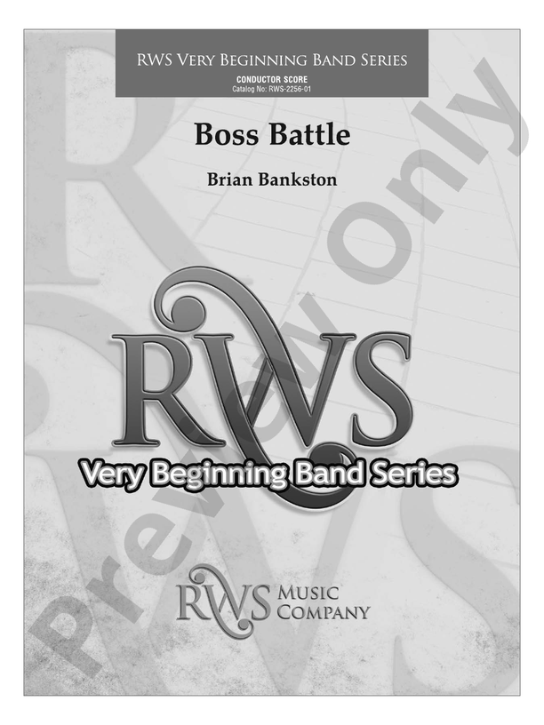 Boss Battle: Score: Concert Band Score: Brian Bankston - Digital Sheet ...
