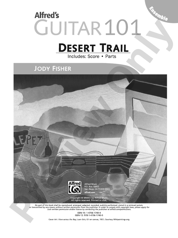 Alfred's Guitar 101, Ensemble: Desert Trail: Score: Guitar Score ...