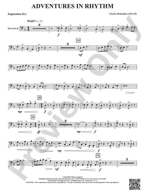 Adventures in Rhythm: Baritone B.C.: Baritone B.C. Part: Charles ...