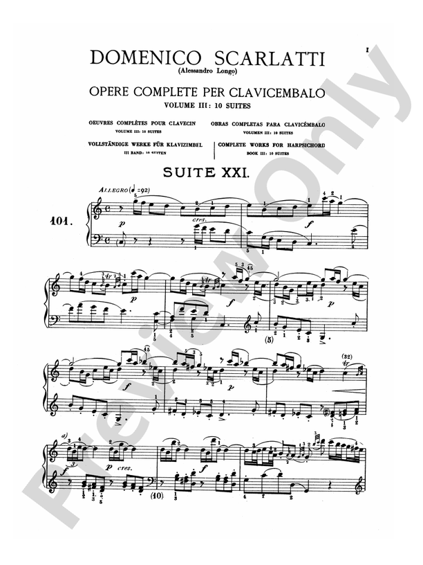 Scarlatti: The Complete Works, Volume III: Piano Book: Domenico ...