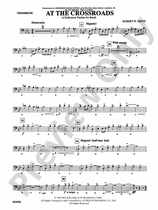 At the Crossroads: 1st Trombone: 1st Trombone Part - Digital Sheet ...
