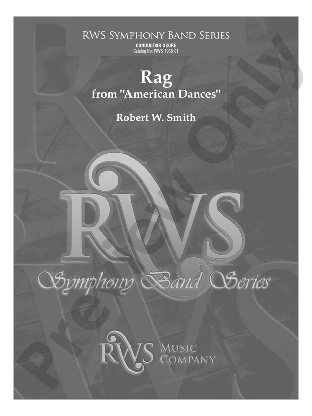 Rag - Mvt. 1 from American Dances: Score: Concert Band Score: Robert W ...