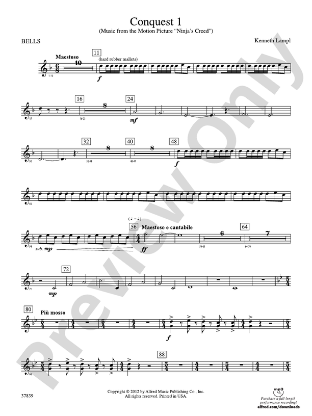 Conquest 1 (from the motion picture Ninja's Creed): Bells: Bells Part ...