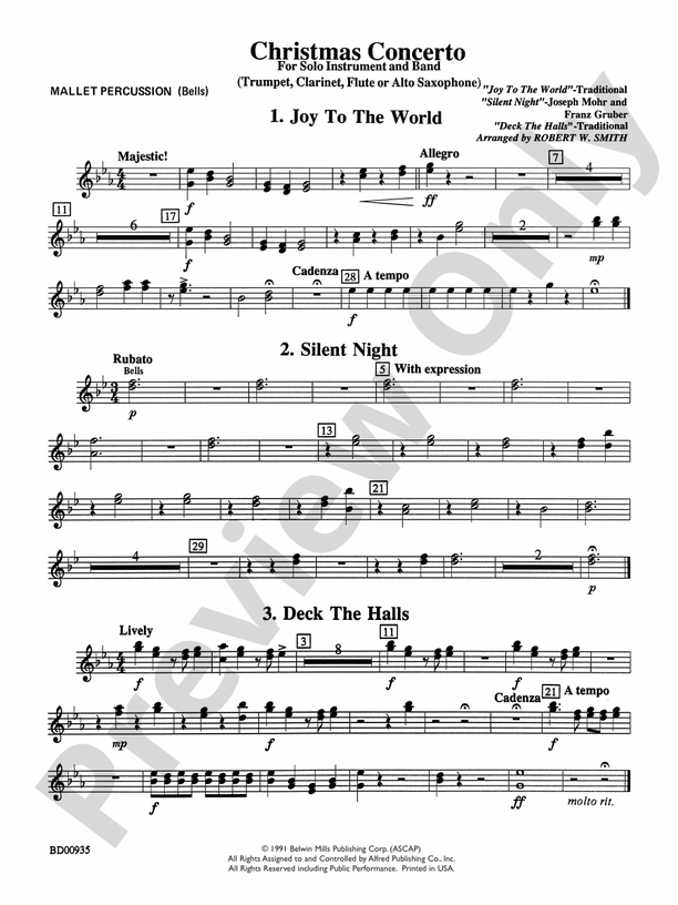 Christmas Concerto (Solo Trumpet, Clarinet, Flute, or Alto Saxophone ...