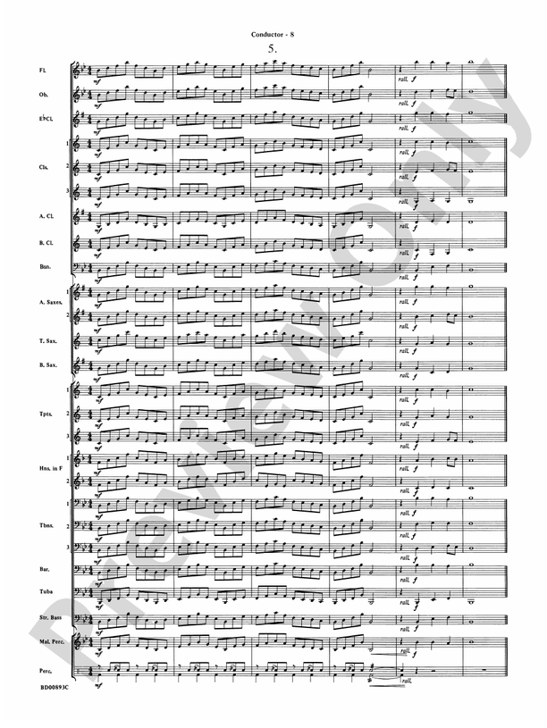 Belwin "Warm-Ups" for Symphonic Band: Score: Concert Band Score ...