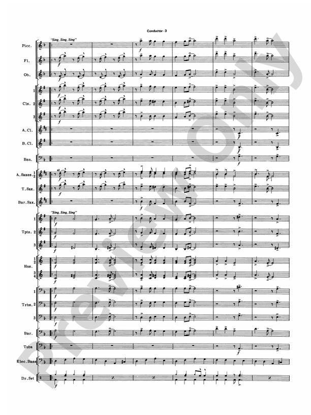 Big Band Spectacular: Score: Concert Band Score - Digital Sheet Music ...