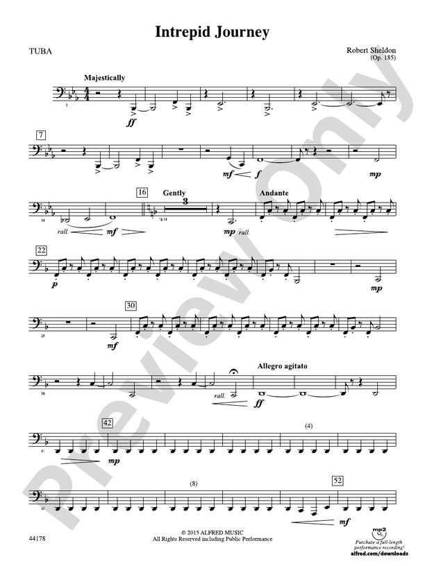 Intrepid Journey: Tuba: Tuba Part - Digital Sheet Music Download