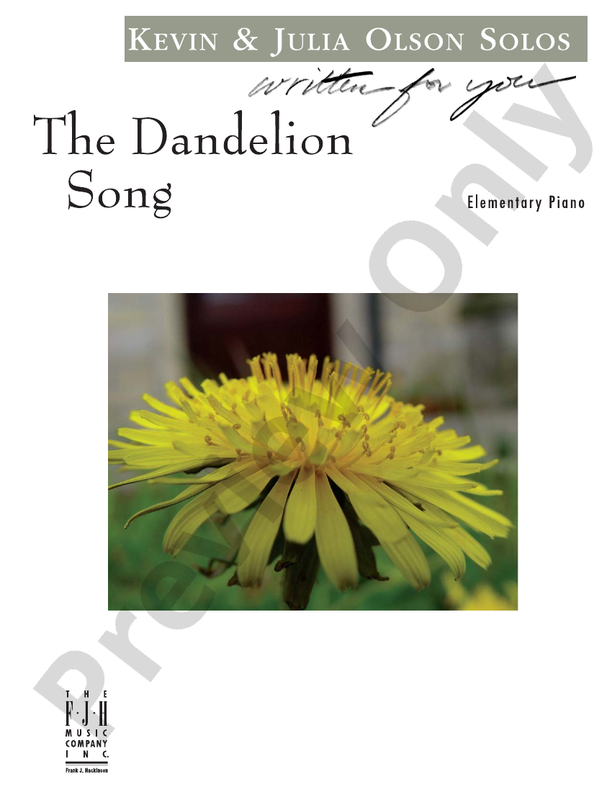 The Dandelion Song: Piano: Kevin Olson - Digital Sheet Music Download