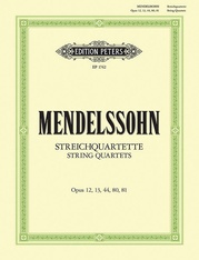 String Quartets Nos. 1, 2, 6 and No. 7: Book, Strings: Felix Mendelssohn | Sheet Music