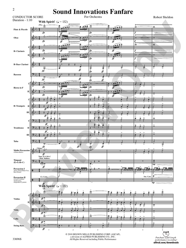 Sound Innovations Fanfare: Score: Full Orchestra Score - Digital Sheet ...