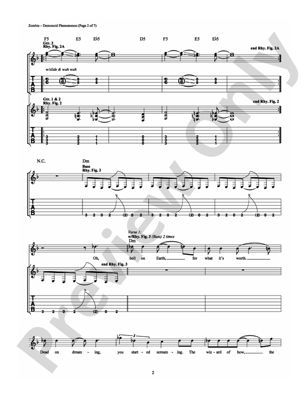 Demonoid Phenomenon: Guitar TAB: Rob Zombie - Digital Sheet Music Download Demonoid Phenomenon: Guitar TAB: Rob Zombie - Digital Sheet Music Download