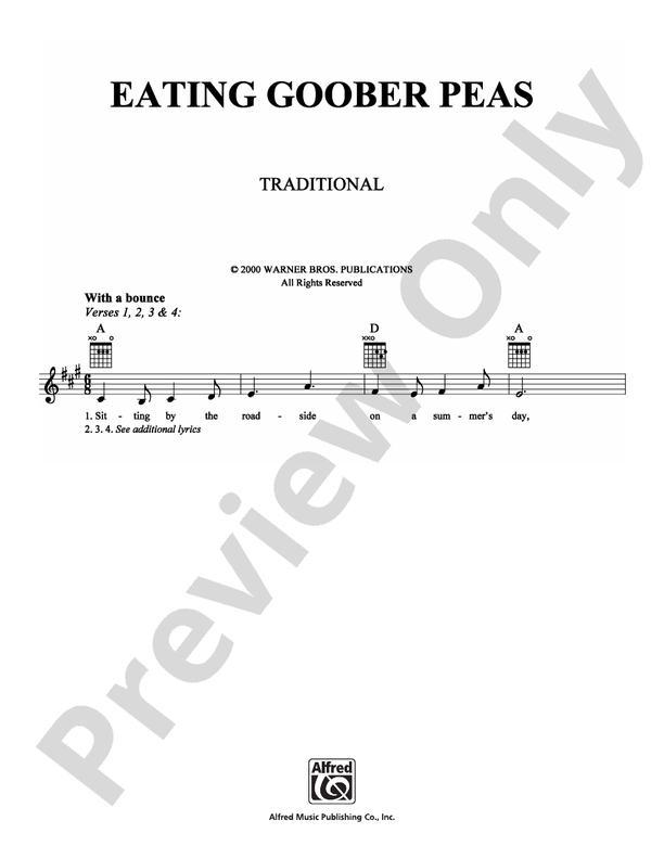 Eating Goober Peas: Lead Sheet: Traditional - Digital Sheet Music Download