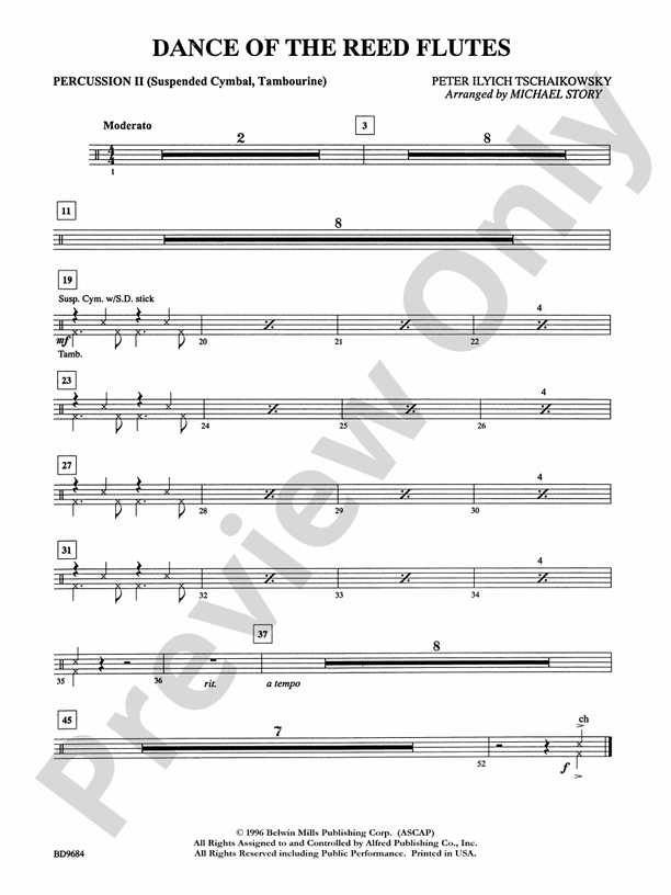 Dance of the Reed Flutes: 2nd Percussion: 2nd Percussion Part - Digital ...