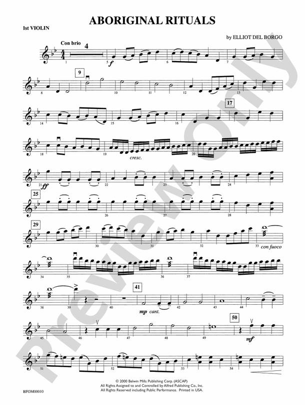 Aboriginal Rituals: 1st Violin: 1st Violin Part - Digital Sheet Music ...