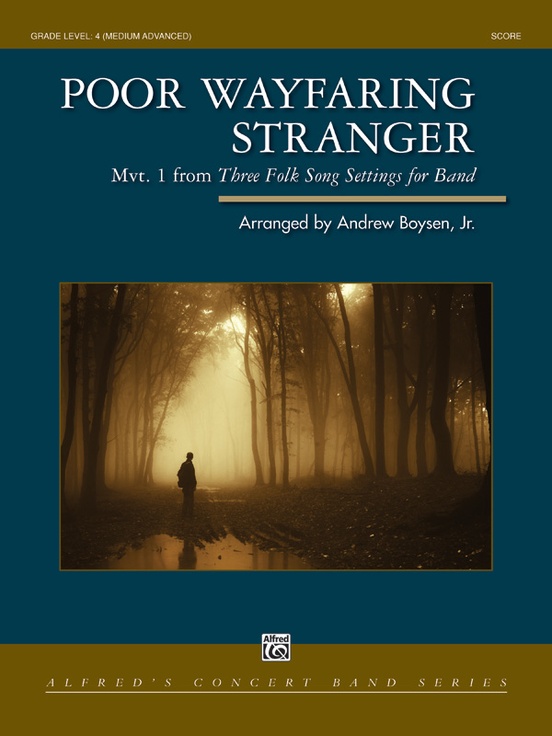 Poor Wayfaring Stranger: Concert Band Conductor Score & Parts | Sheet Music
