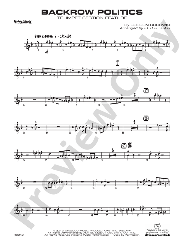 Backrow Politics: Vibraphone: Vibraphone Part - Digital Sheet Music ... Backrow Politics: Vibraphone: Vibraphone Part - Digital Sheet Music ...