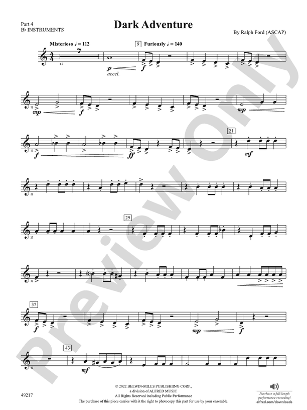 Dark Adventure: Part 4 - B-flat Instruments: Part 4 - B-flat ...