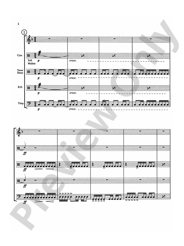 Overture in Percussion: Score: Percussion Ensemble Score - Digital ...