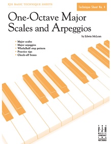 One-Octave Major Scales and Arpeggios: All levels Piano Sheet: Edwin ...
