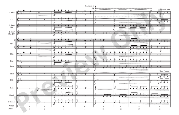 Superman Theme: Score: Marching Band Score - Digital Sheet Music Download