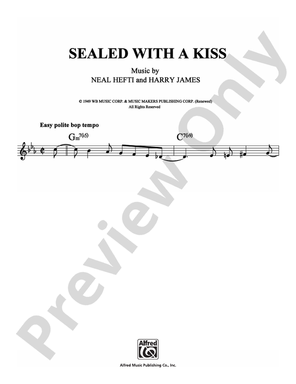 Sealed With a Kiss: Lead Sheet: Harry James - Digital Sheet Music Download