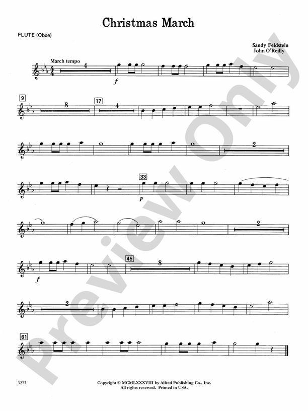 Christmas March: Flute: Flute Part - Digital Sheet Music Download