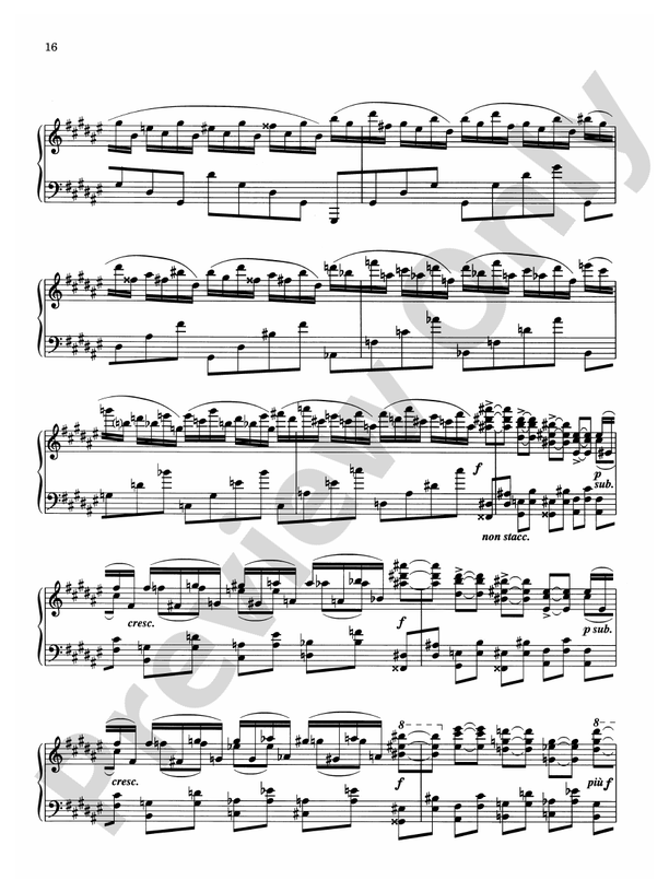 Stravinsky: Four Etudes, Op. 7: Etude No. 4 Part - Digital Sheet Music Download