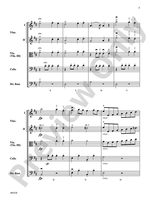 March Militaire: Score: String Orchestra Score - Digital Sheet Music ...