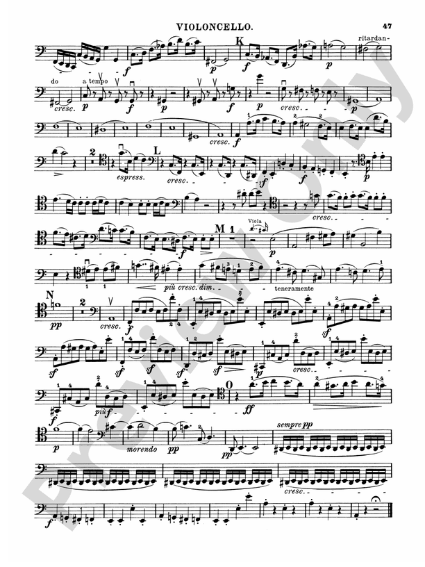 Beethoven: String Quartets, Volume III: String Quartet, Op. 132 (Cello) Part - Digital Sheet ...