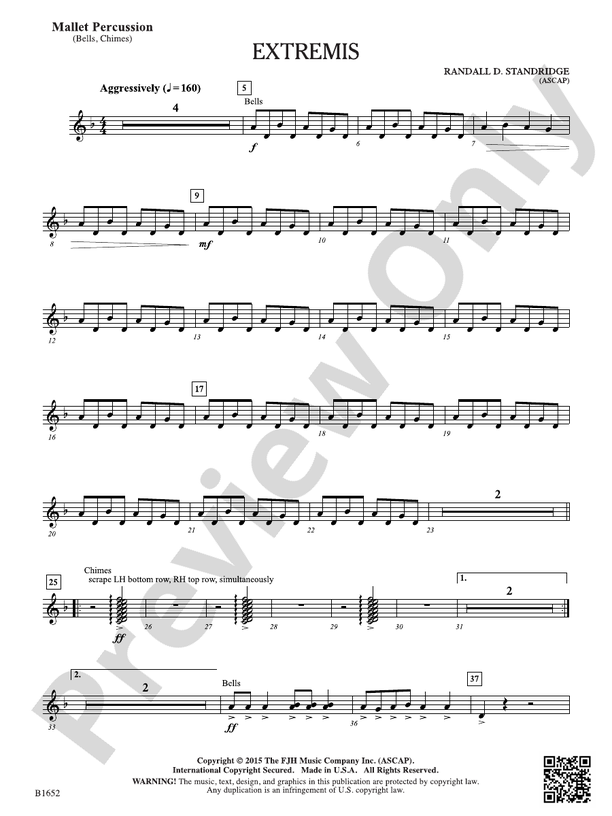 Extremis: Mallet Percussion: Mallet Percussion Part: Randall D ...