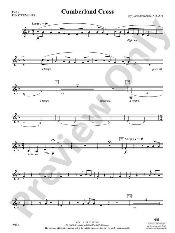 Cumberland Cross: Part 5 - F Instruments: Part 5 - F Instruments Part ...
