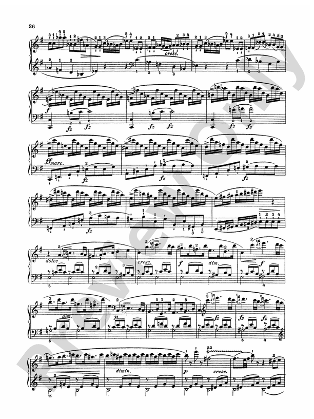 Clementi: Piano Sonatas (Volume III): No. 16, Op. 39, No. 2 Part - Digital Sheet Music Download