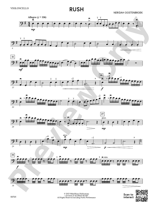 Rush: Cello: Cello Part - Digital Sheet Music Download