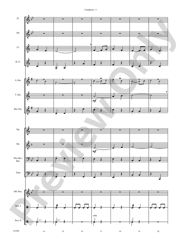 Falcons in Flight: Concert Band Conductor Score & Parts: Jerry Brubaker ...
