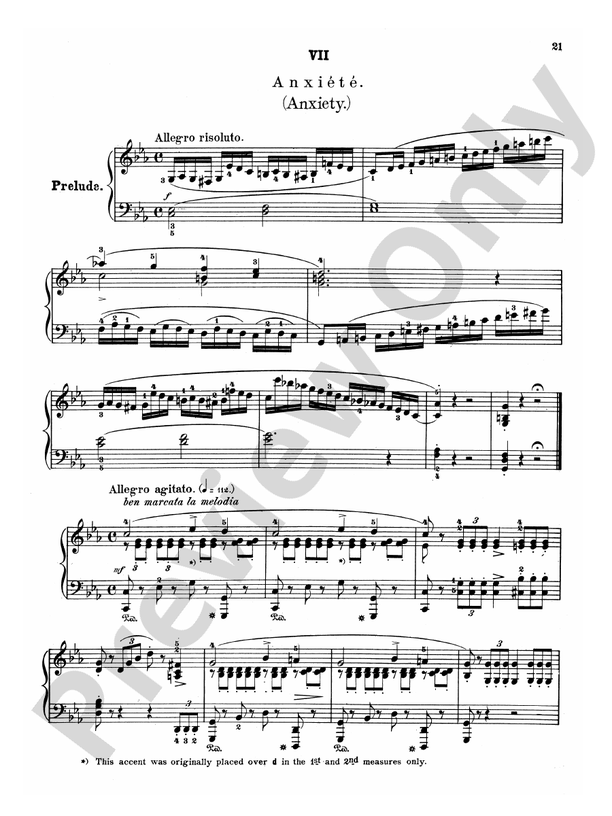 Concone: Fifteen Studies in Style and Expression, Op. 25: VII. Anxiety Part - Digital Sheet ...