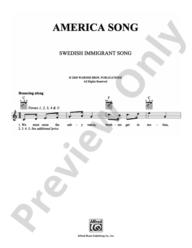 America Song: Lead Sheet: Traditional - Digital Sheet Music Download