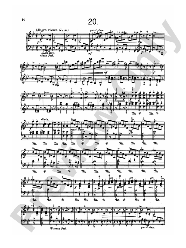 Heller: Studies, Op. 46: No. 20 Part - Digital Sheet Music Download