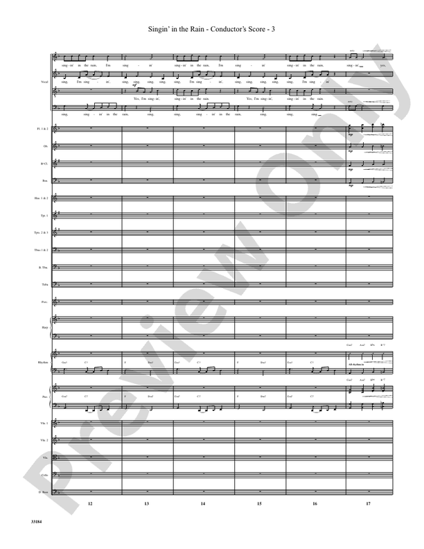 Singin' in the Rain: Score: Choir Score - Digital Sheet Music Download