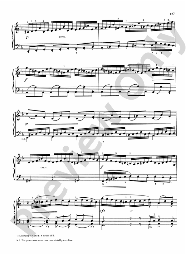 Bach: Six English Suites (Ed. Hans Bischoff): Suite No. 6 in D Minor ...