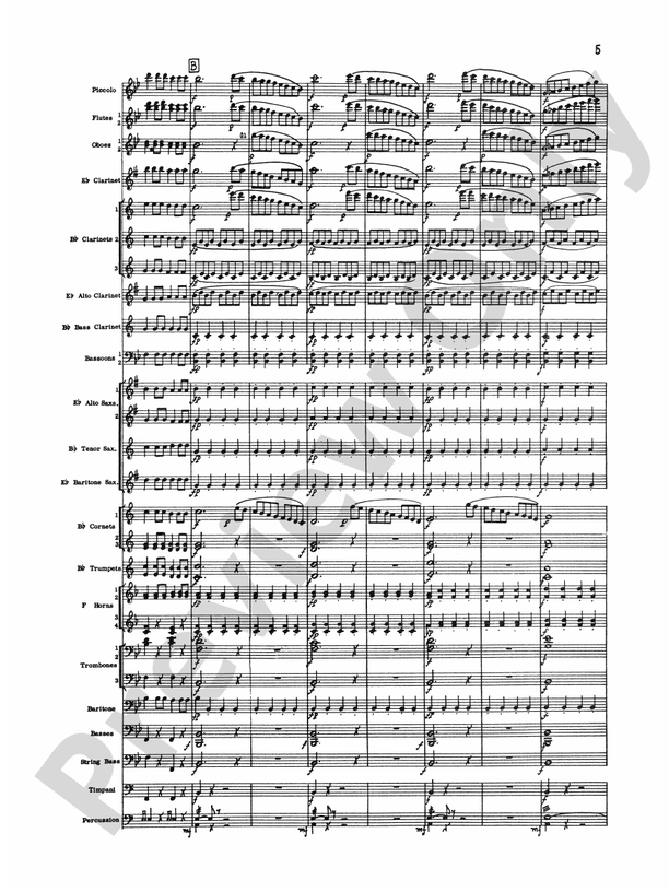 The Marriage of Figaro Overture: Concert Band Conductor Score & Parts ...
