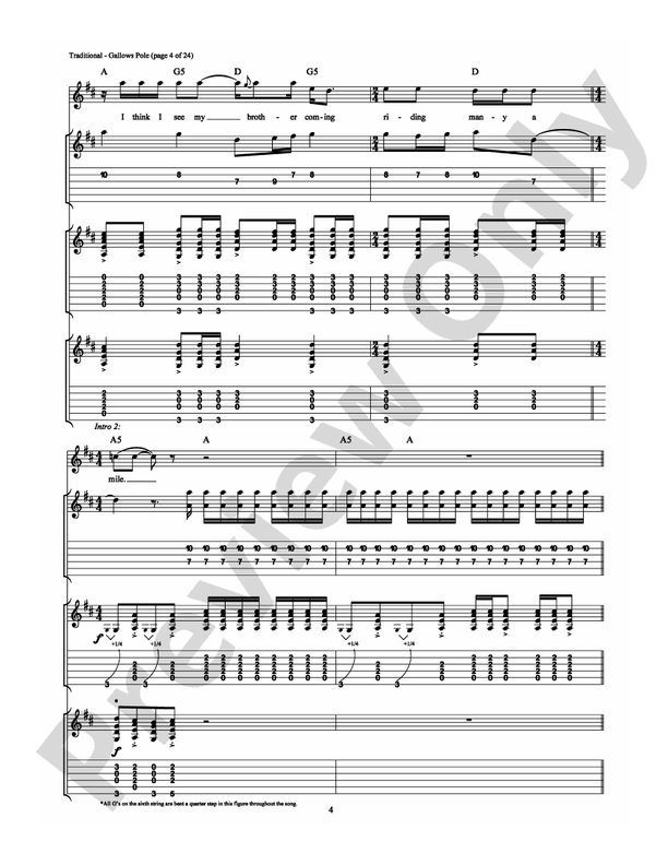 Gallows Pole: Guitar: Led Zeppelin - Digital Sheet Music Download