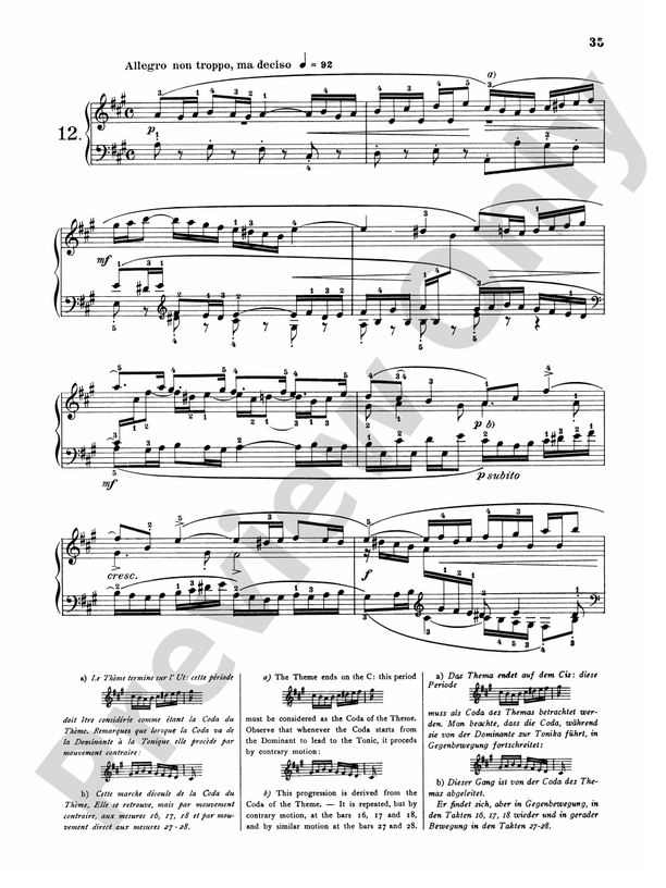 Bach: Three-Part Inventions (Ed. Mugellini): Three-Part Invention 12 ...