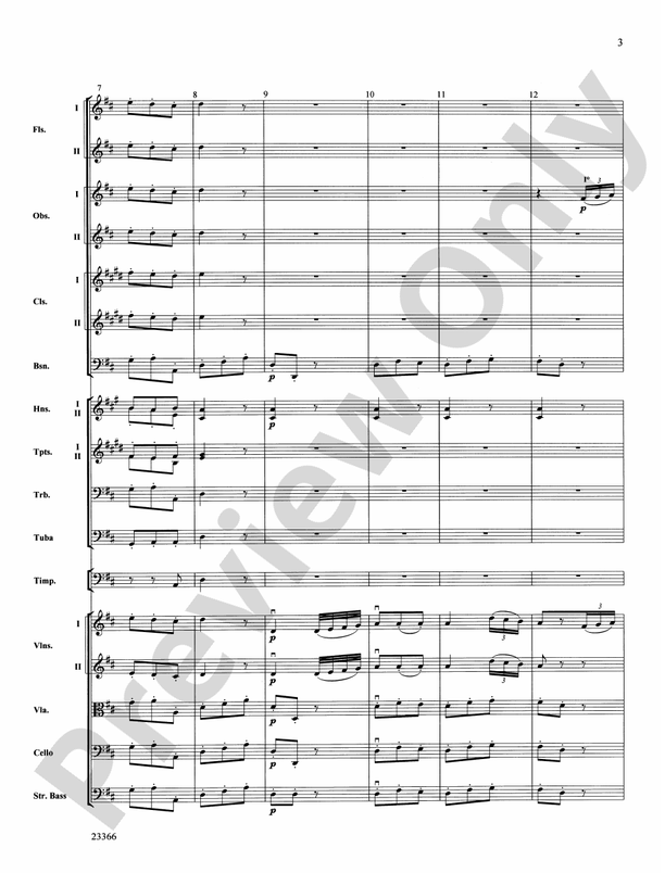Symphony No. 4 (Third Movement): : Franz Joseph Haydn - Digital Sheet ...