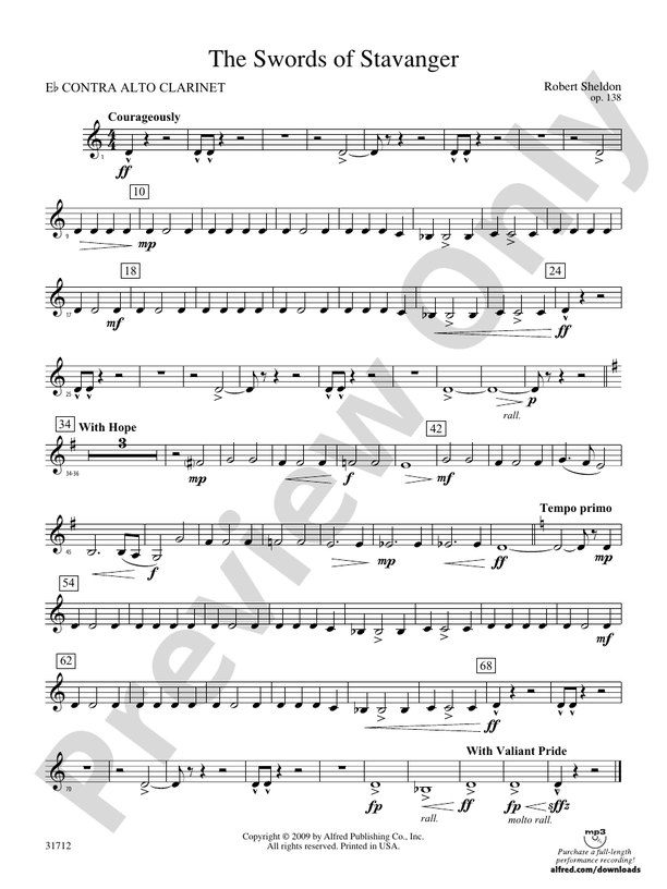 The Swords of Stavanger: (wp) E-flat Contrabass Clarinet: (wp) E-flat Contrabass Clarinet World ...