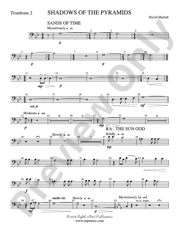 Shadows of the Pyramids: 2nd Trombone: 2nd Trombone Part - Digital ...