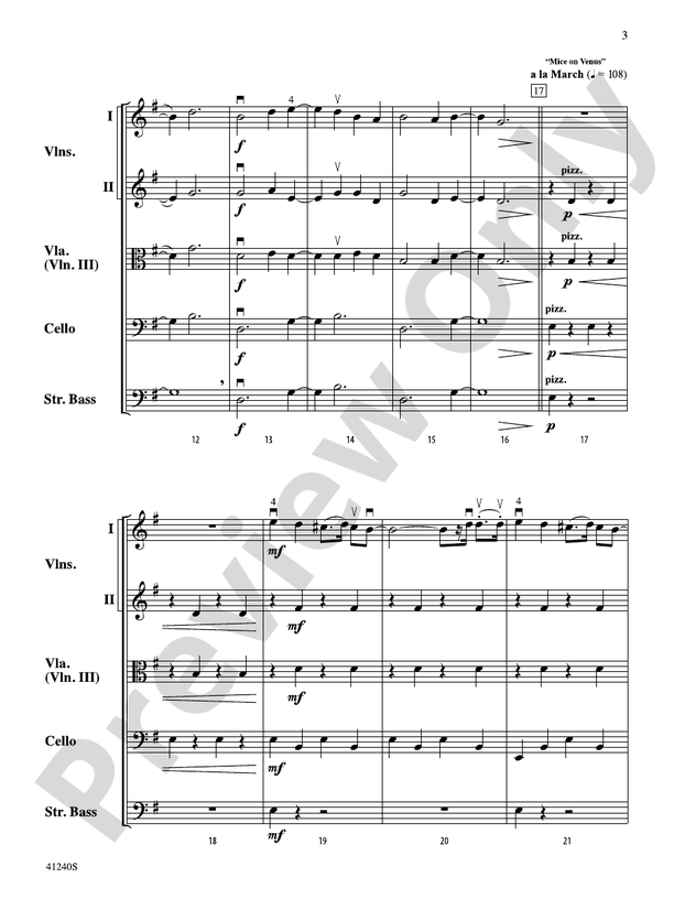 Minecraft: Score: String Orchestra Score - Digital Sheet Music Download